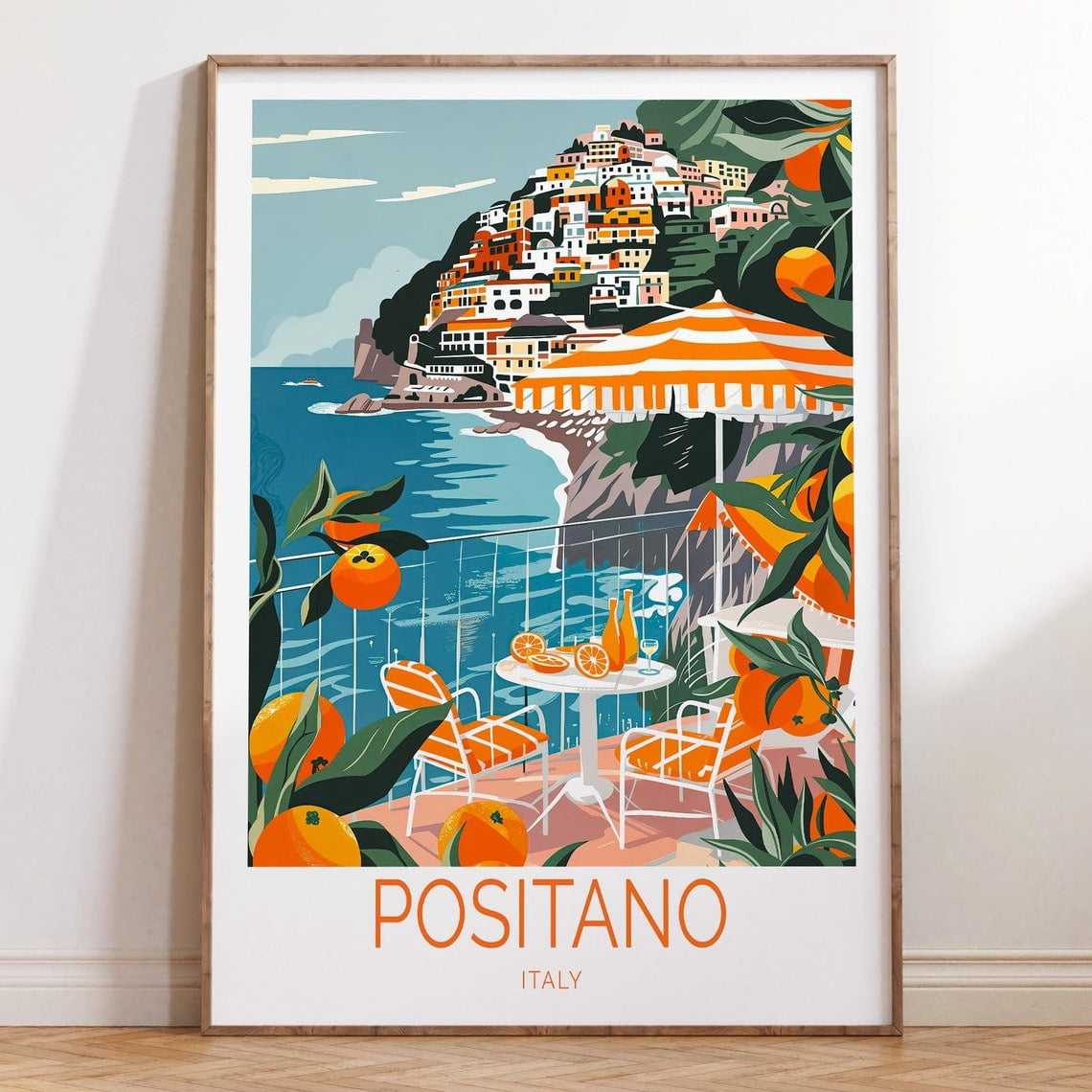 Positano Italy Travel Poster, Italy Travel Wall Art , Positano Travel ...