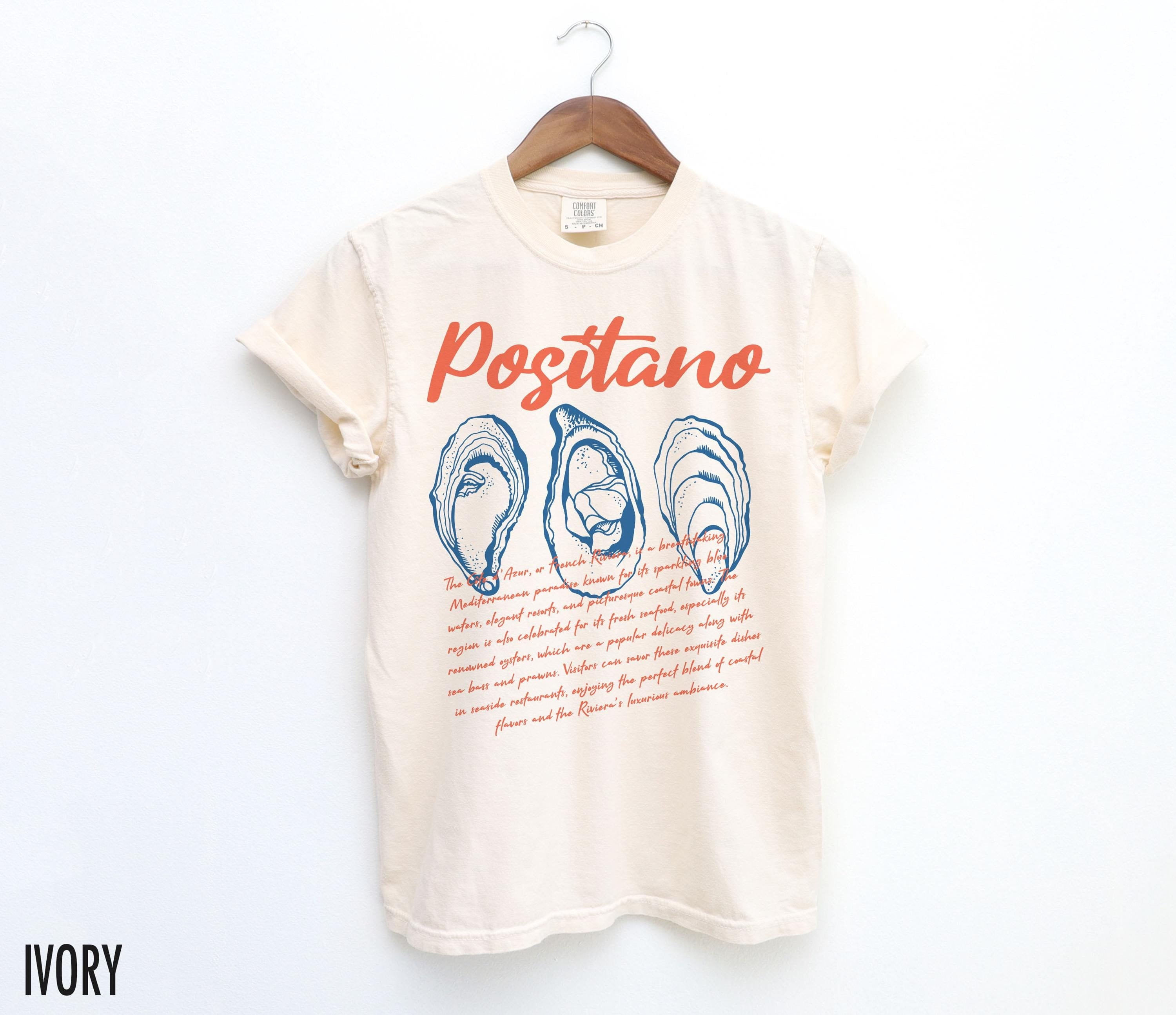 Positano Shirt, Amalfi Coast, Italy Shirt, Oyster Tshirt, Oysters Shirt ...