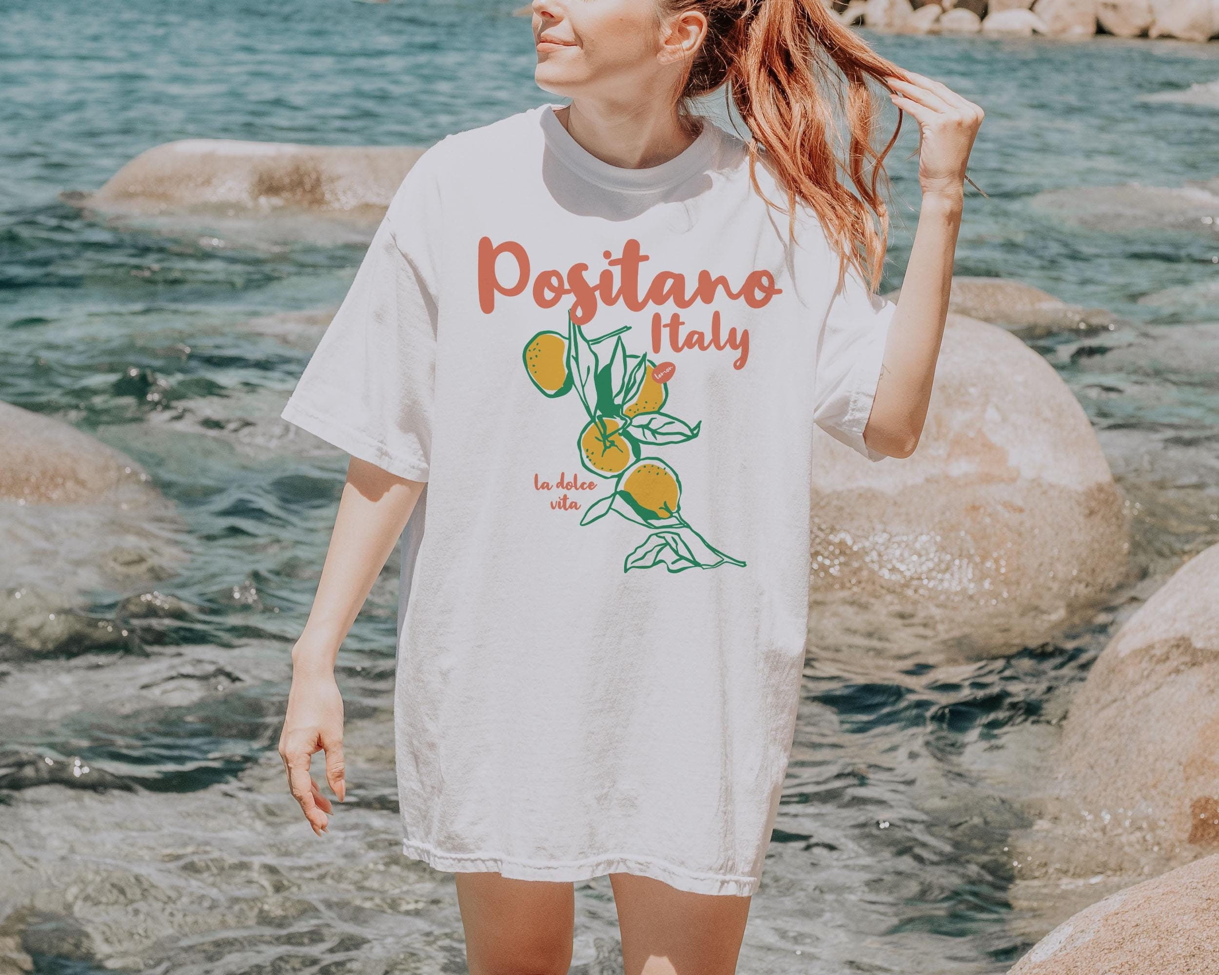Positano Shirt, La Dolce Vita, Amalfi Coast, Italy TShirt, Travel Shirt ...