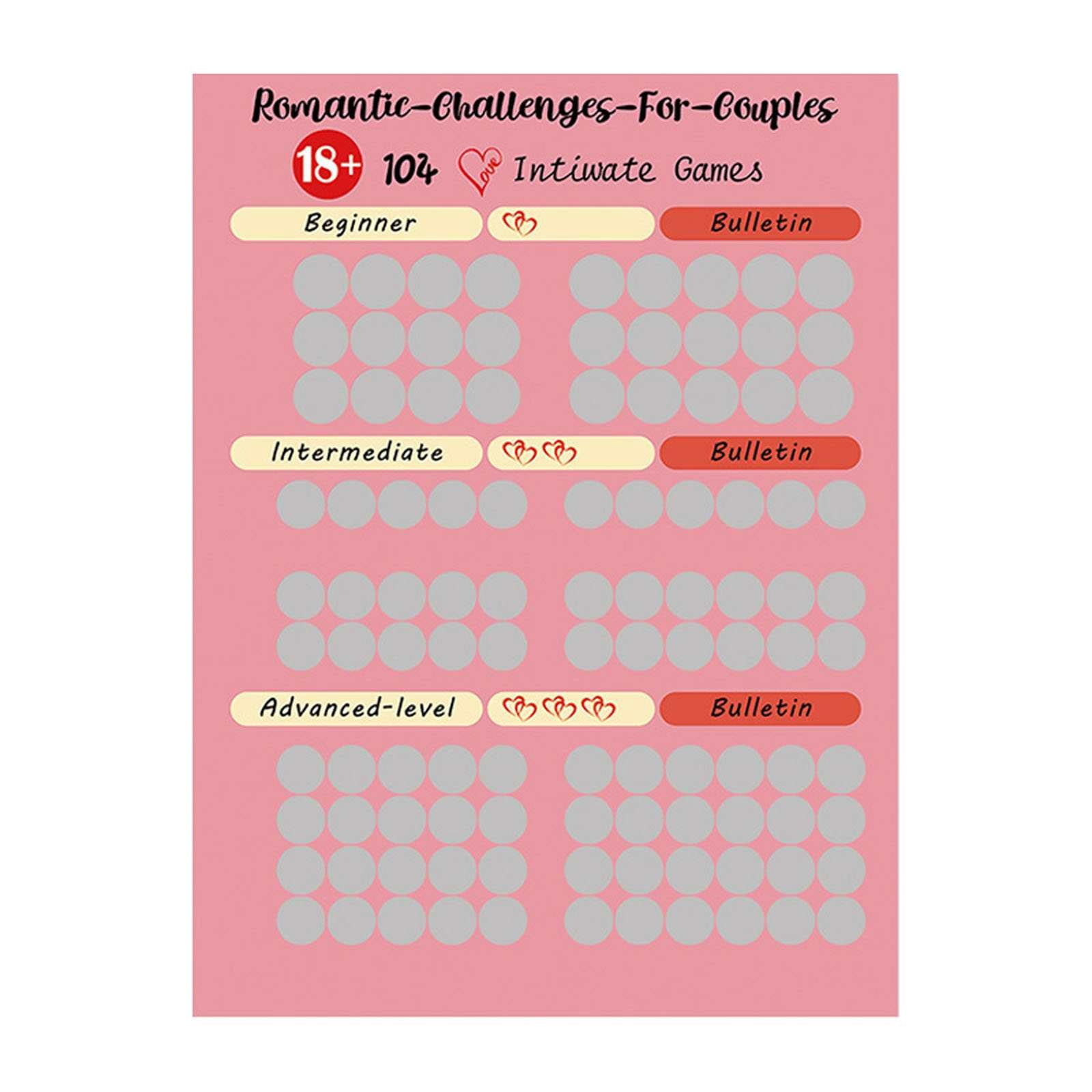 Position Scratch Off Poster for Adults, Ongmies Love Games Scratch Off ...