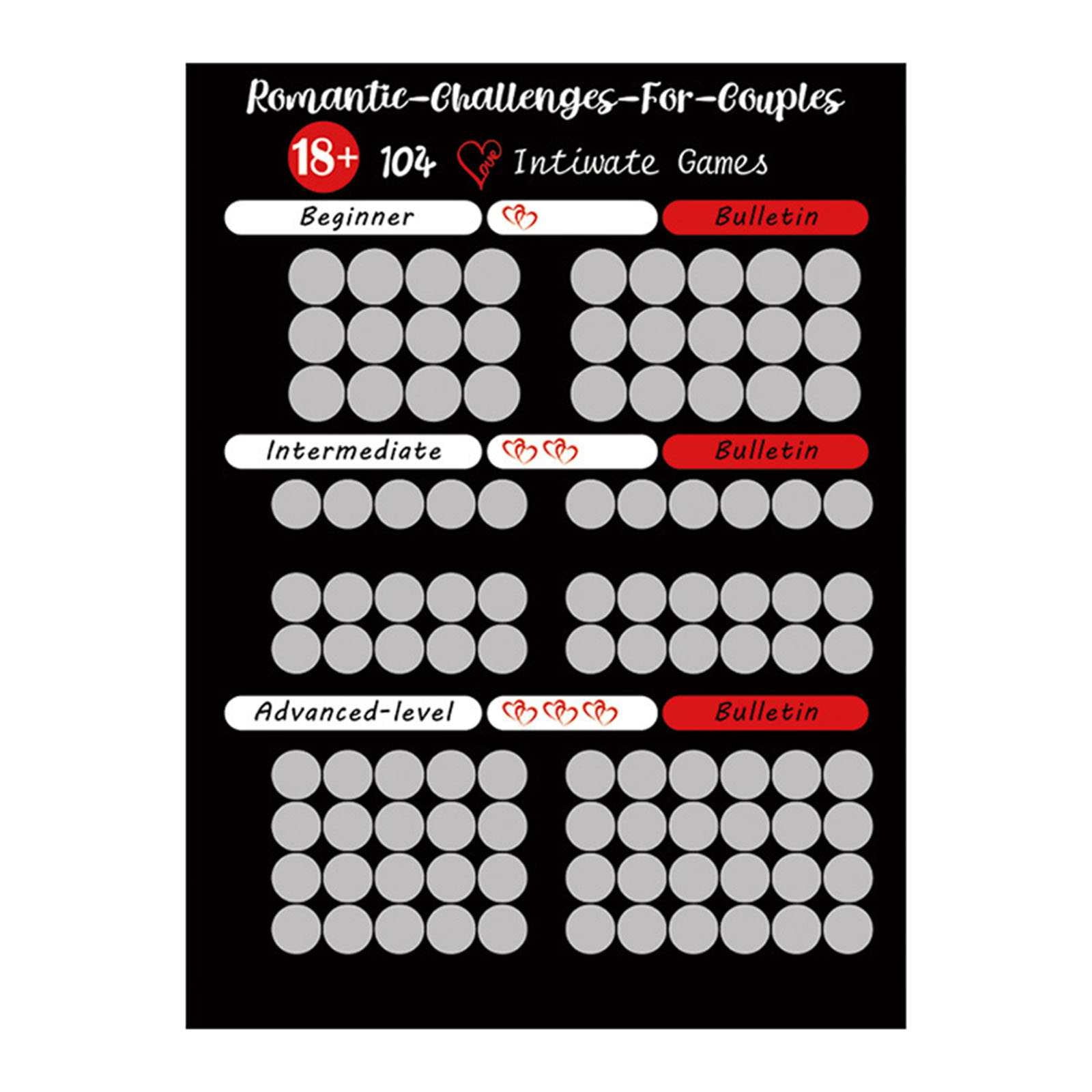Position Scratch Off Poster for Adults, Ongmies Love Games Scratch Off ...
