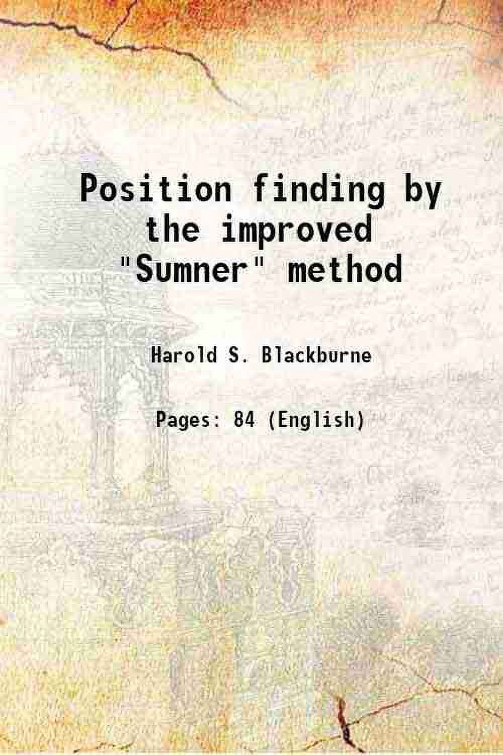 Position finding by the improved "Sumner" method 1914 - Walmart.com