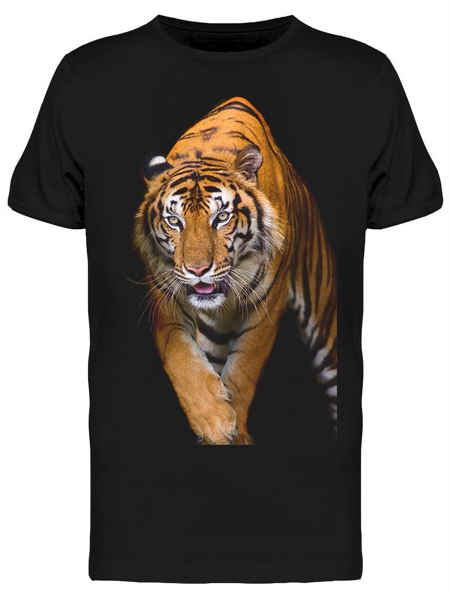 Positioned Bengal Tiger T-Shirt Men -Image by Shutterstock, Male x ...