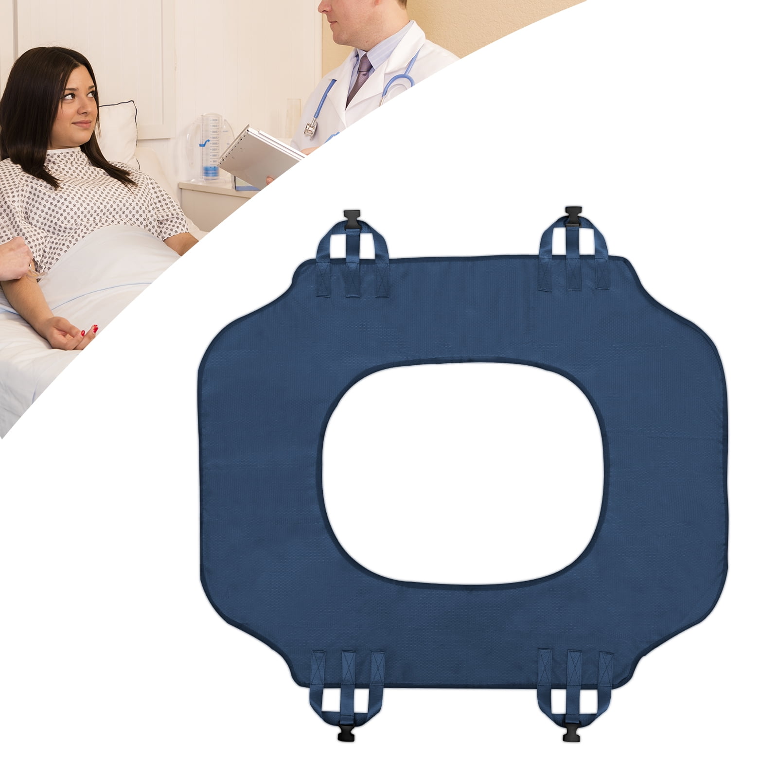 Positioning Bed Pad with 4 Handle Multipurpose Patient Transfer Sheet ...