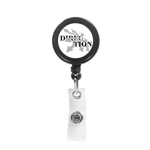 Positioning Direction Indication Path Retractable Keychain Badge Holder ...