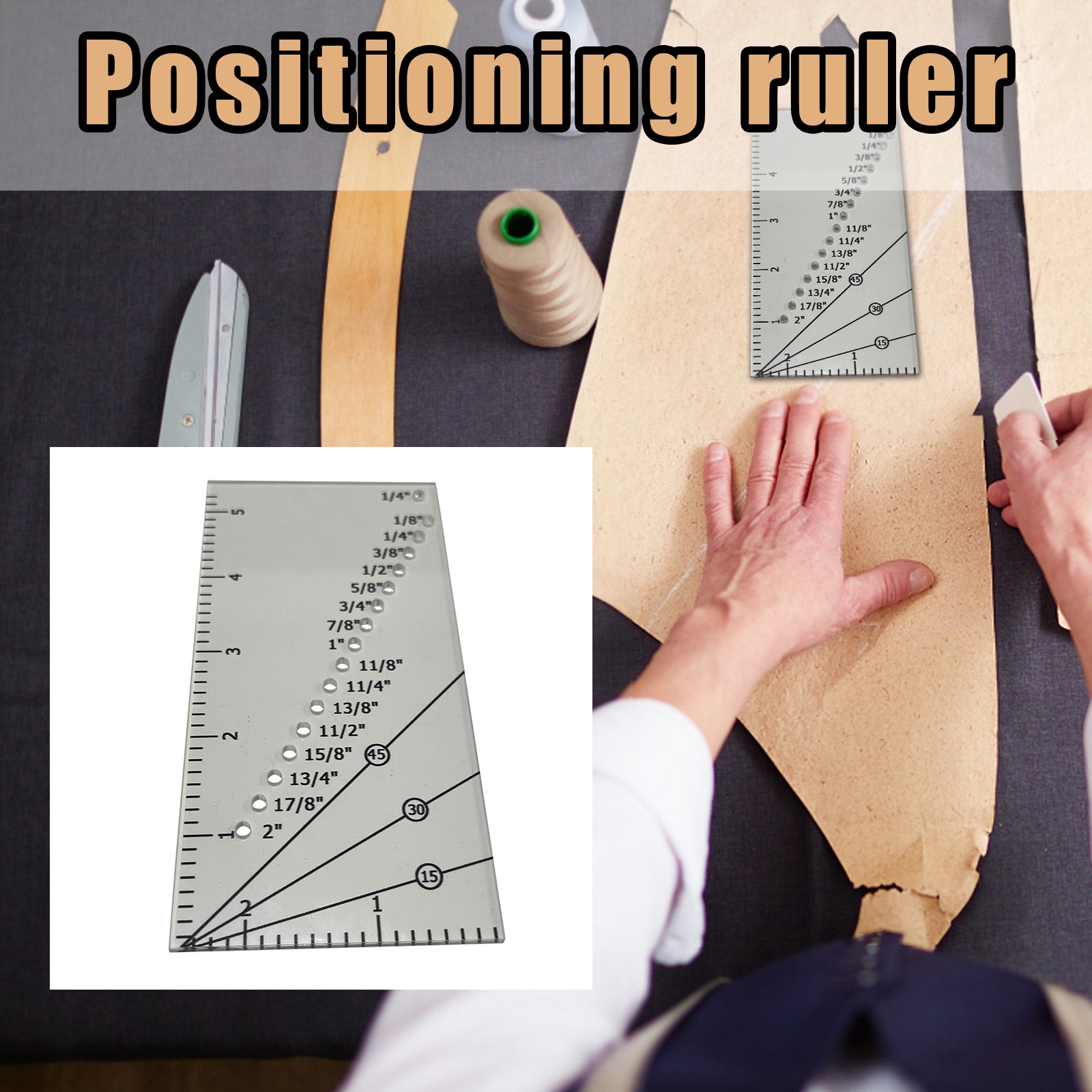 Positioning Ruler Multifunctional And Generous Seam Allowance, Cutting ...