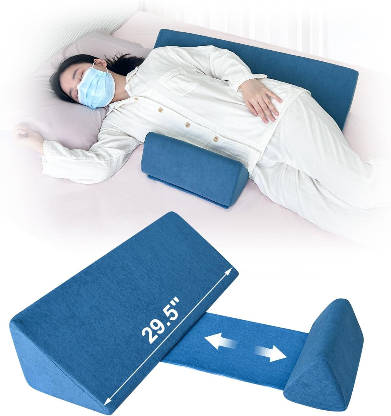 Positioning Wedge Pillow for Bed Sore Pressure Ulcer Bedsore Cushion ...