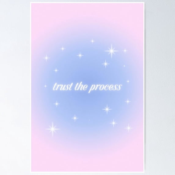 Positive Affirmation Aesthetic Pink and Purple Gradient Aura UNFRAMED ...