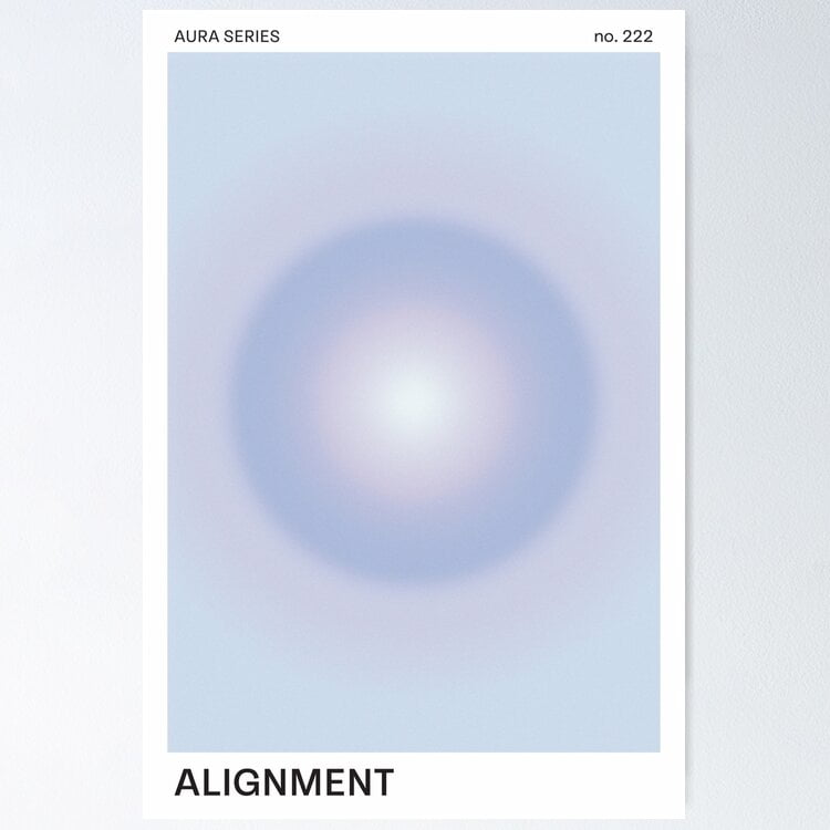Positive Affirmation Alignment Aesthetic Aura Energy UNFRAMED Poster ...