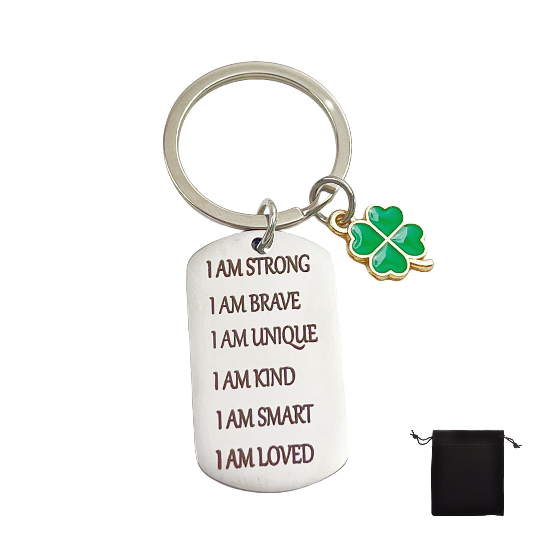 Positive Affirmation Keychain for Teens, Inspirational Mental Health ...