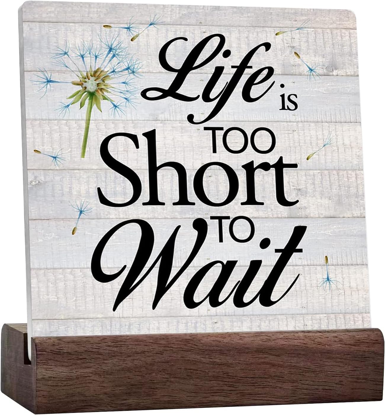 Positive Affirmation Life Quote Canvas Wall Art Framed Print Rustic ...