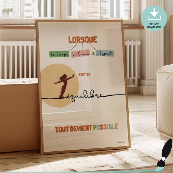 Positive Affirmation Occupational Therapy, French Motivational Poster ...