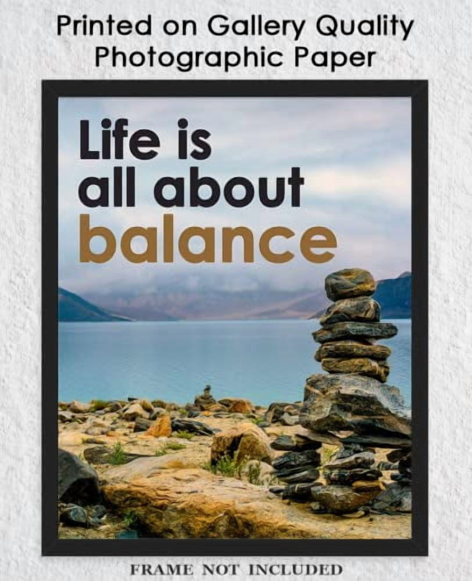 Positive Affirmations Wall Decor for Kids: "Life is All About Balance ...