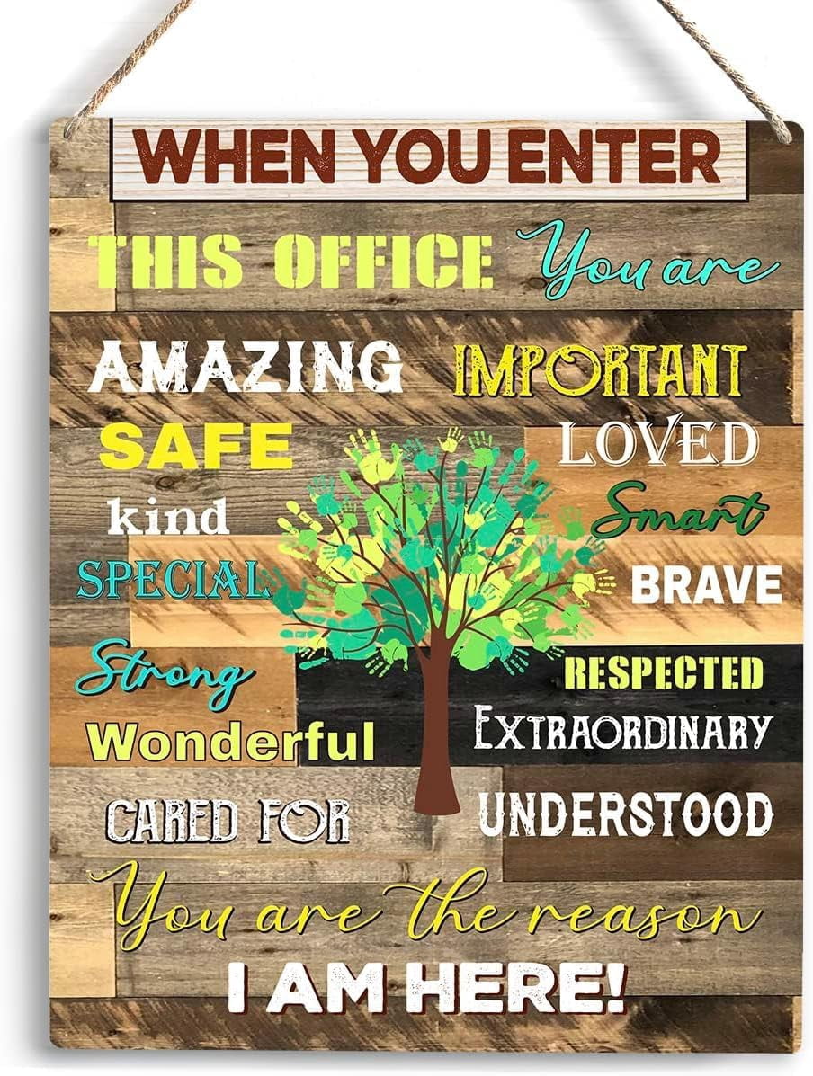 Positive Affirmations Wall Decor School Counselor Office Decor When You ...