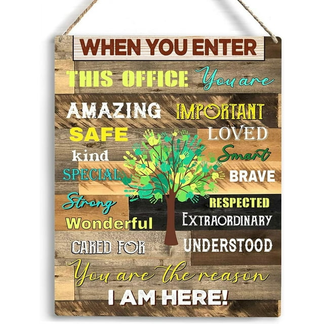 Positive Affirmations Wall Decor School Counselor Office Decor School ...