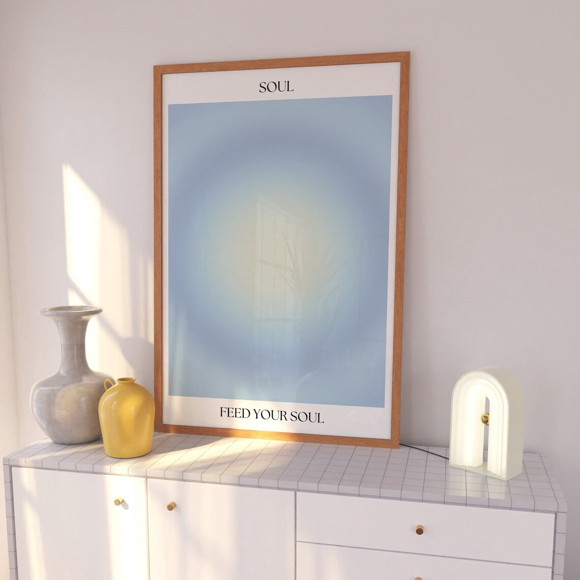 Positive Aura Poster, Gradient Wall Art, Spiritual Print, College Dorm ...