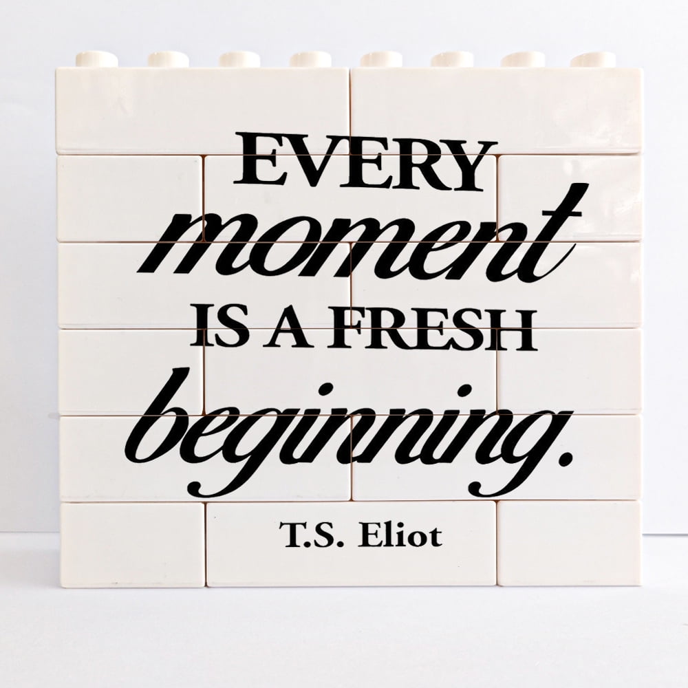 Positive Building Bricks Blocks Puzzles Desk Decor,Every Moment Is A ...