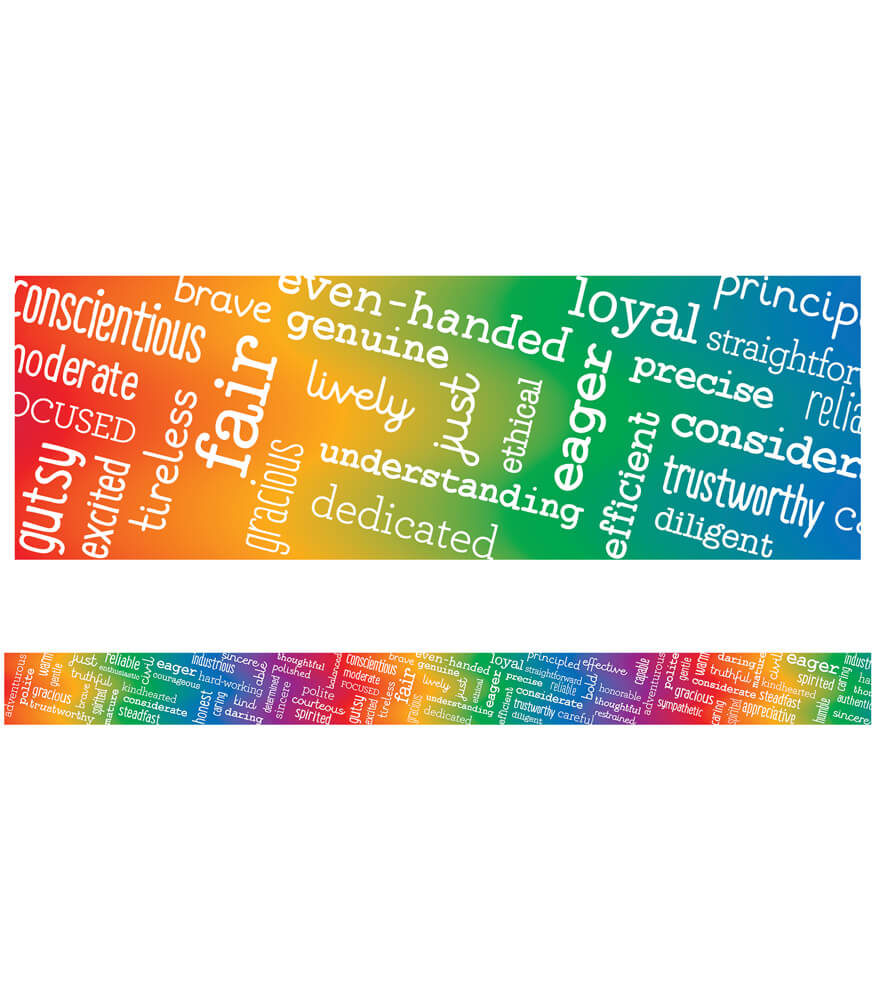 Positive Character Traits Straight Borders - Walmart.com