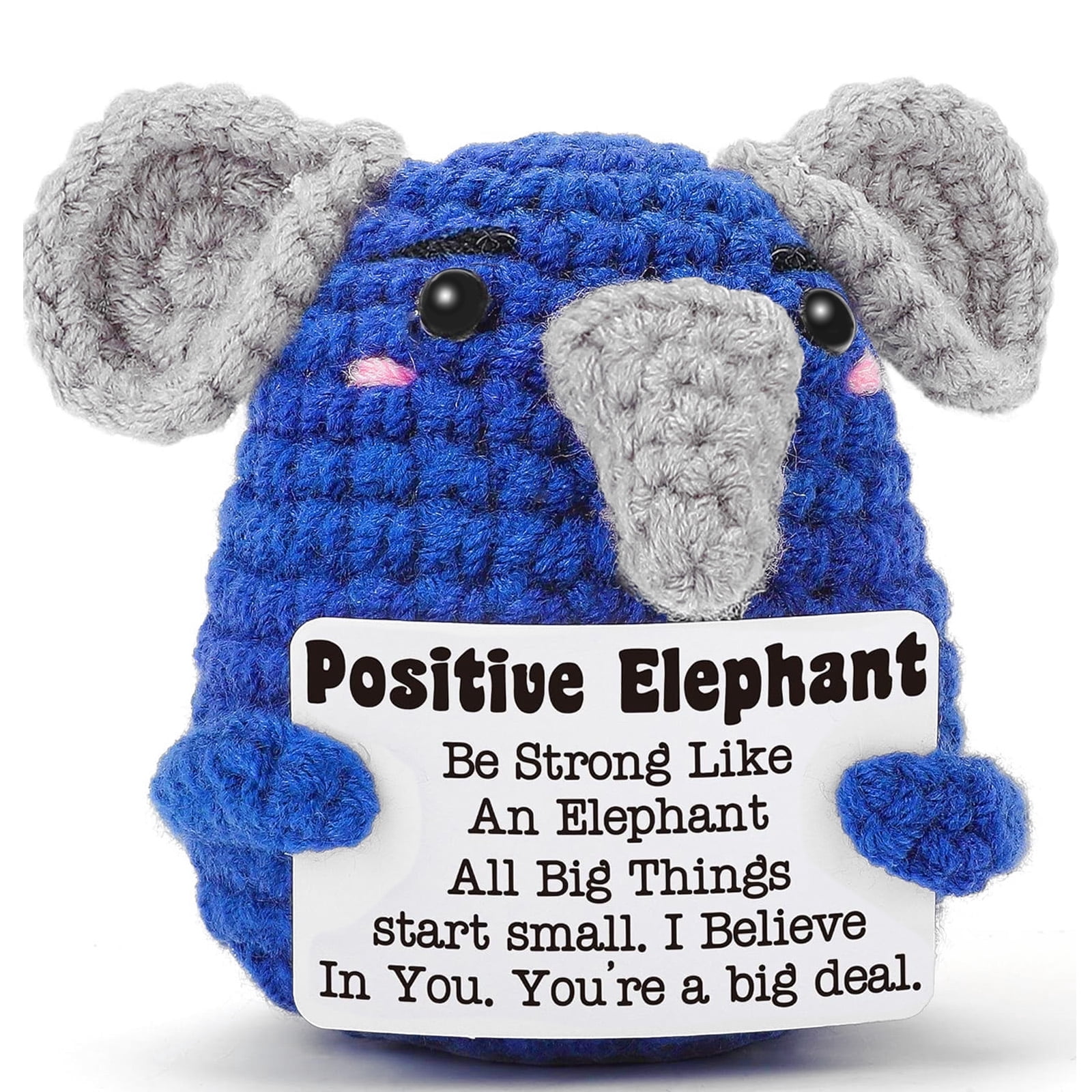 Positive Crochet Animals, Handmade Mini Animals Crochet Mini Cute Desk ...
