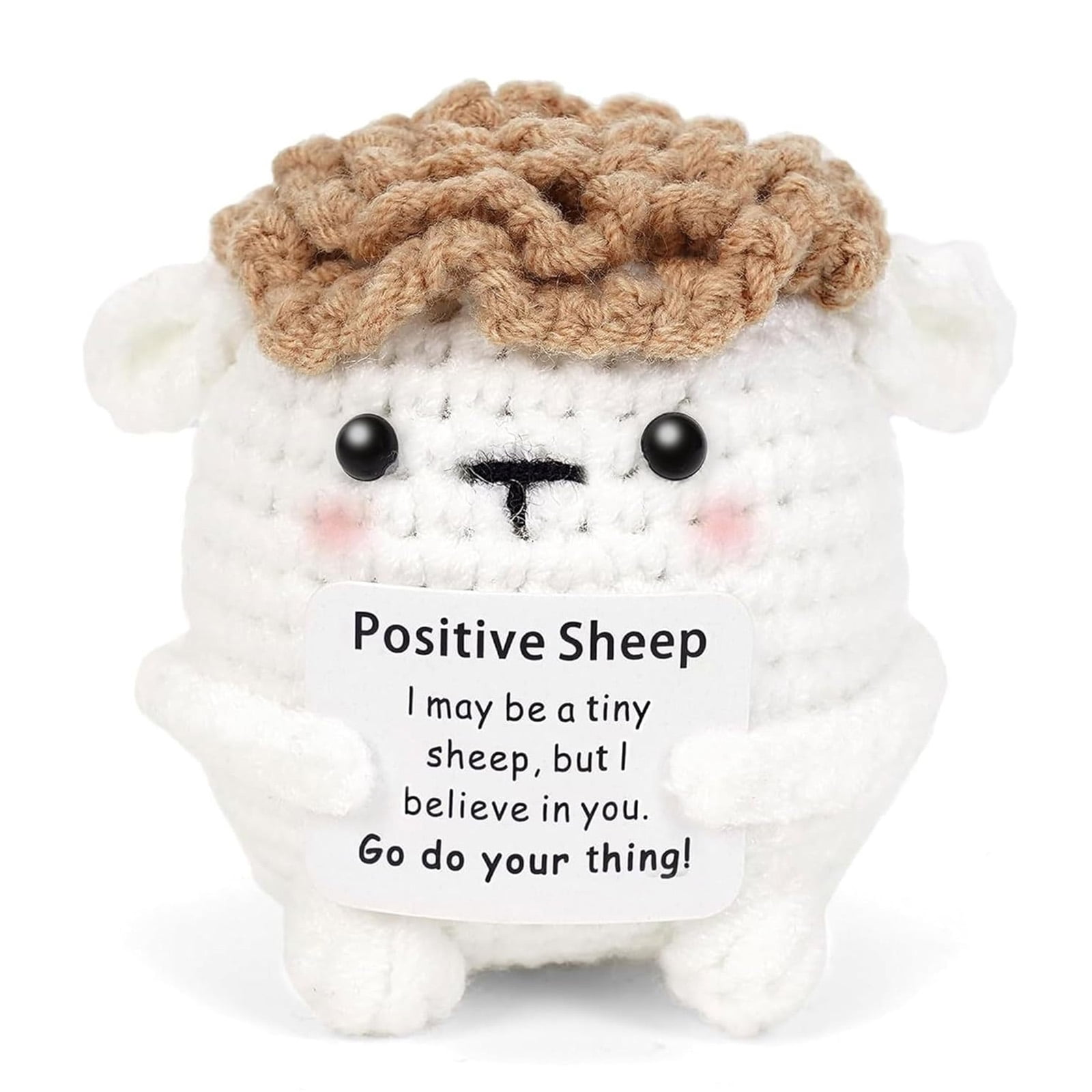 Positive Crochet Animals, Handmade Mini Animals Crochet Mini Cute Desk ...