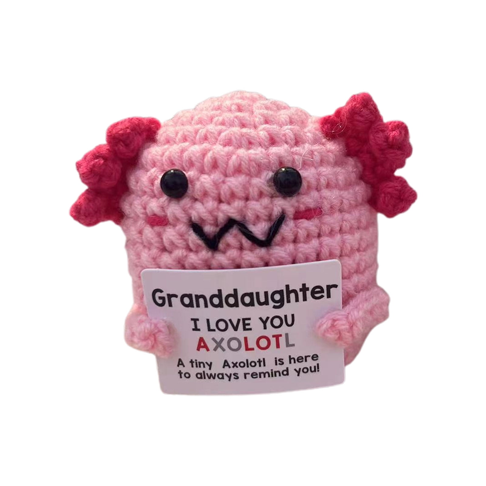 Positive Crochet Animals, Knitted Doll Ornaments, Funny Knit Doll Cute ...