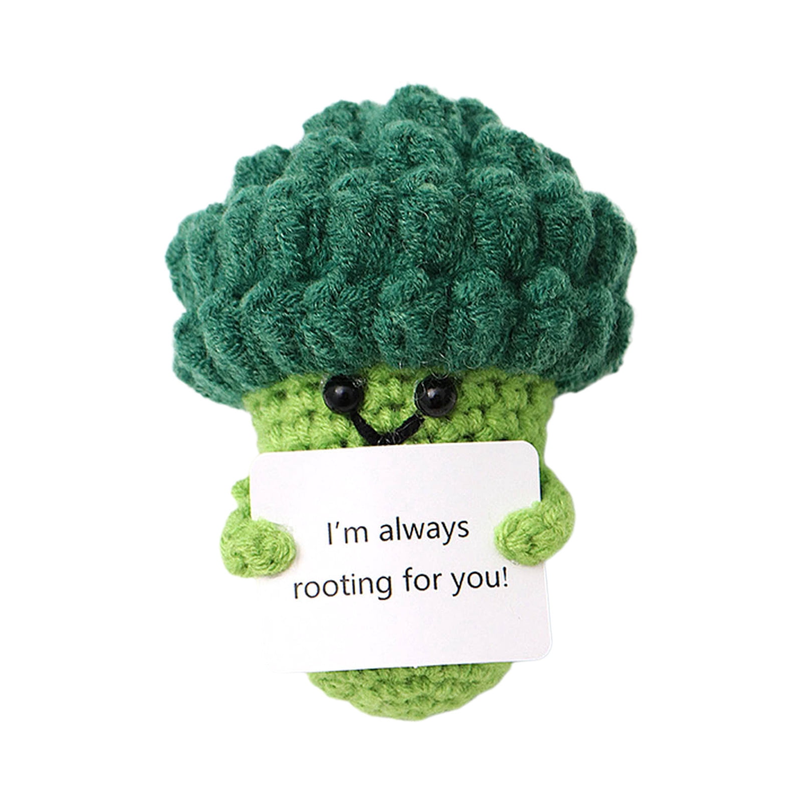Positive Crochet Vegetables Gifts, Emotional Support Plush Vegetables ...