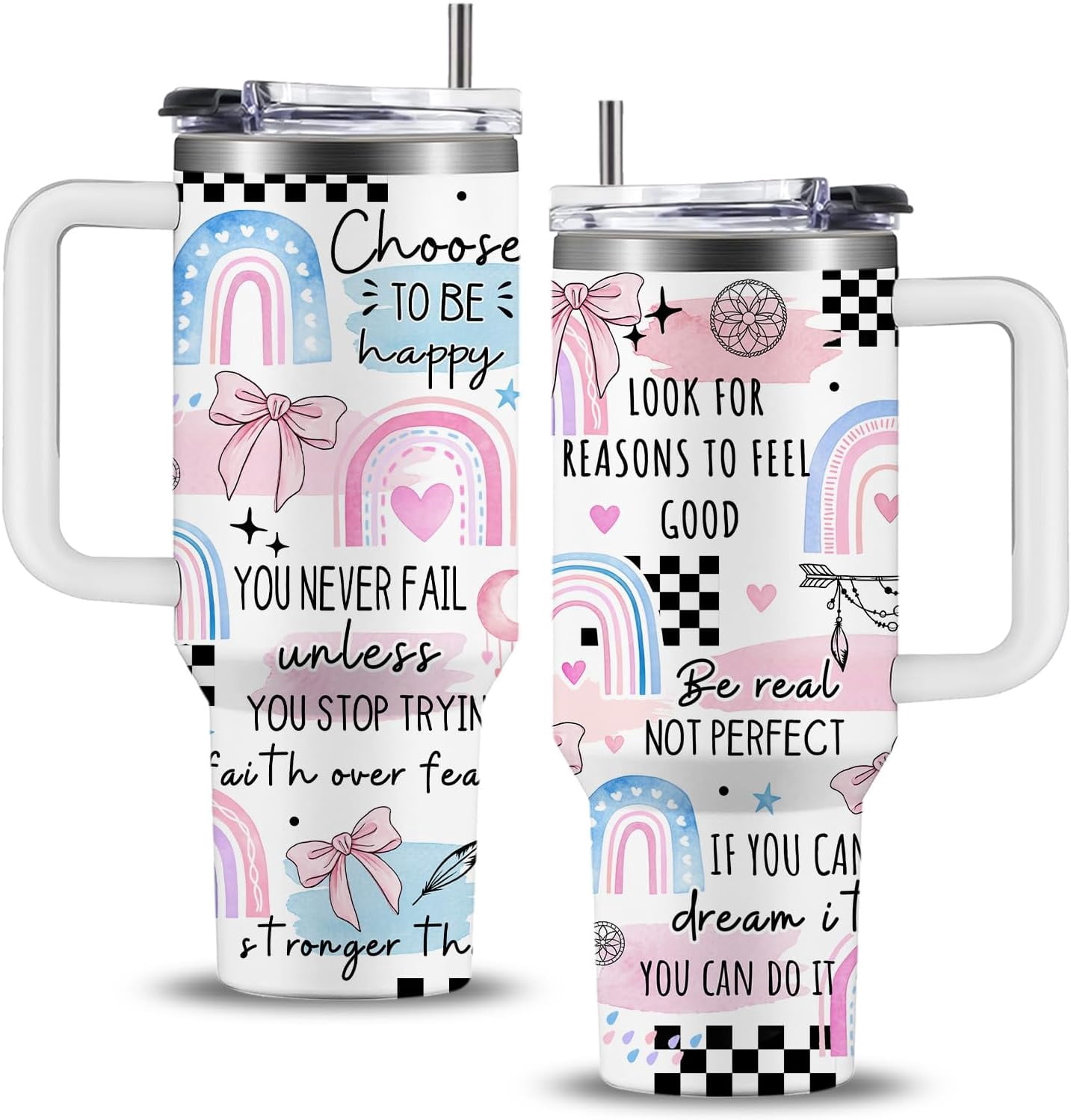 Positive Daily Affirmations Tumbler - Mental Health Gifts for Women ...