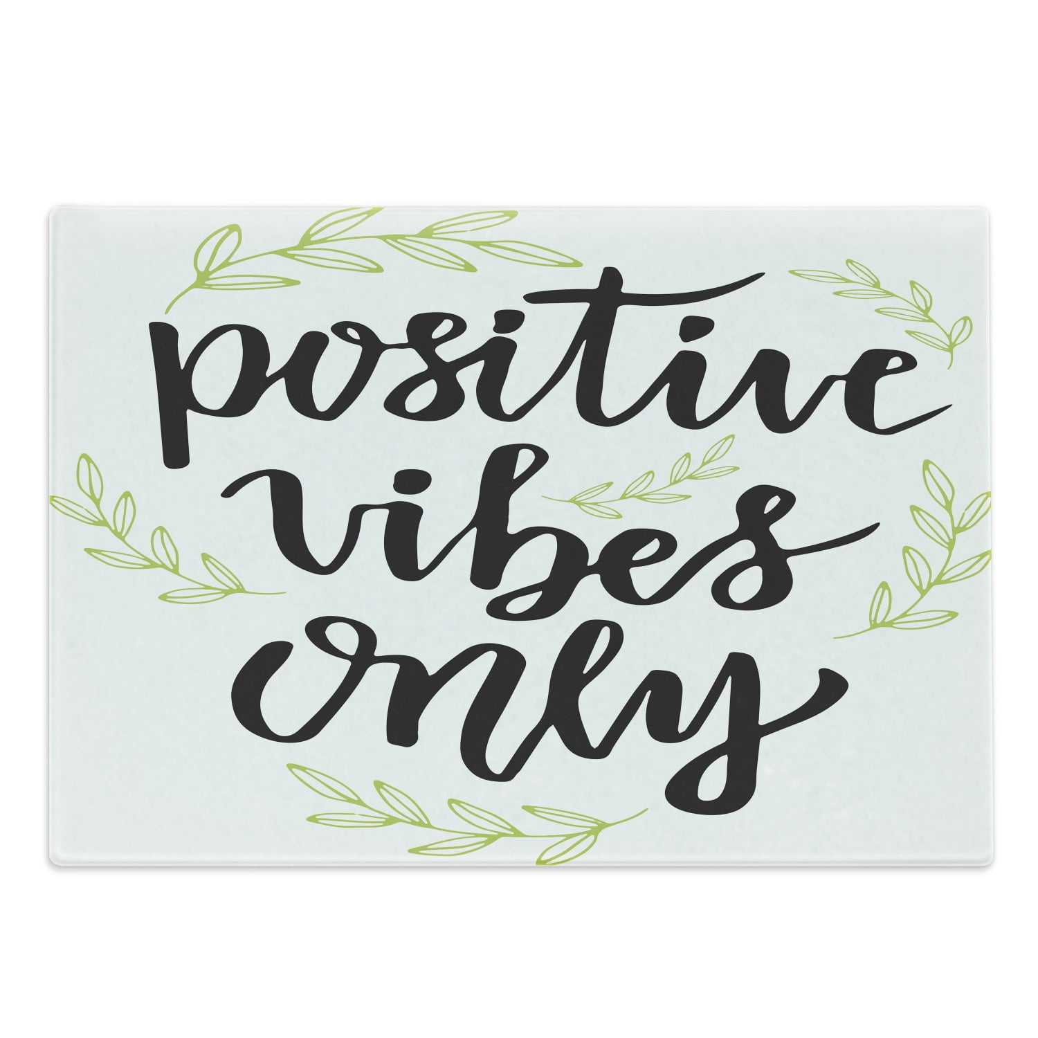 Positive Energy Cutting Board, Positives Vibes Only Words and Outline ...