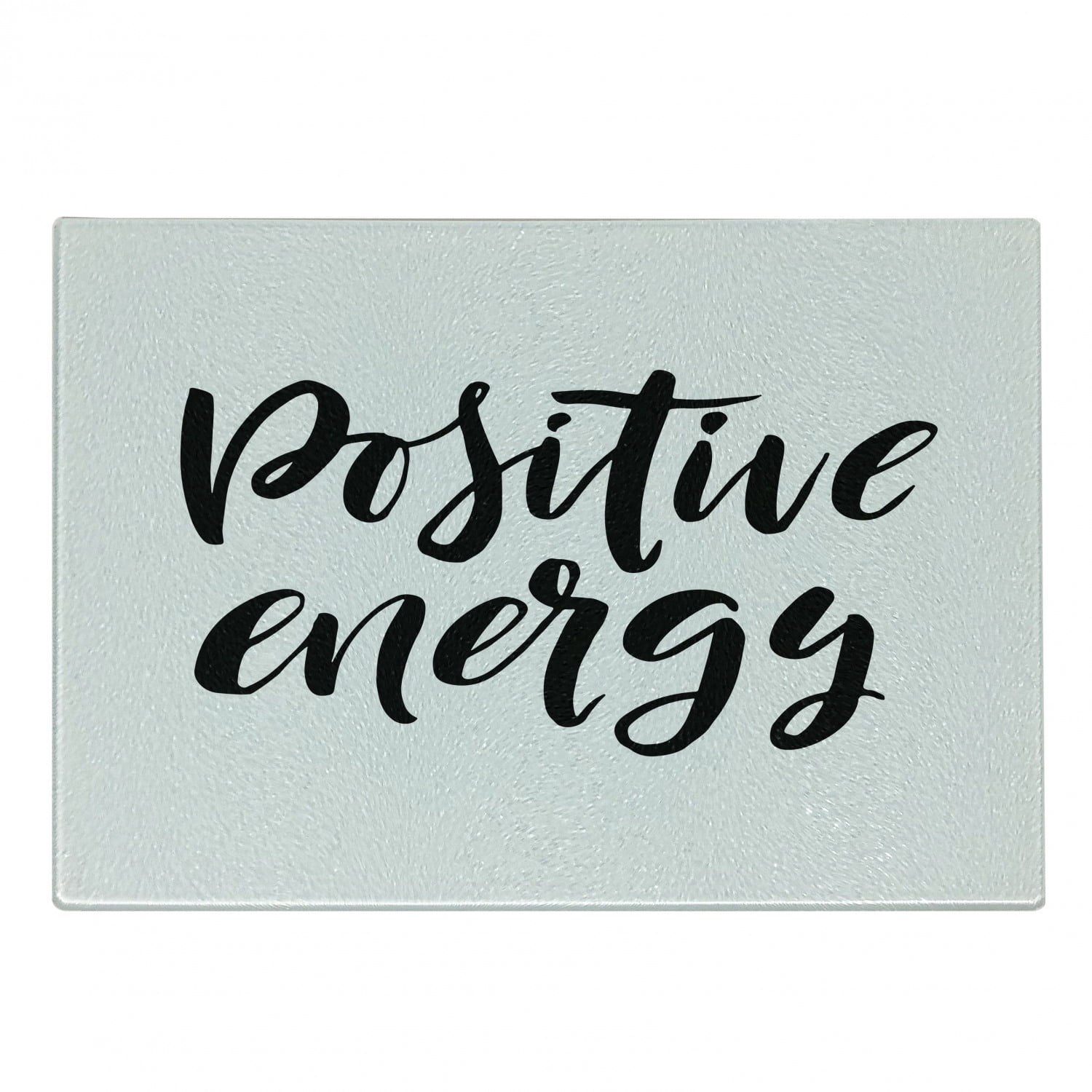 Positive Energy Cutting Board, Vibes Themed Calligraphic Image of ...