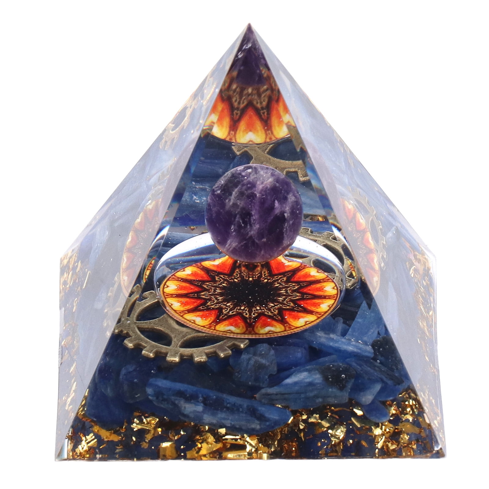 Positive Energy Pyramid Hand Crafted Tabletop Decoration Healing ...