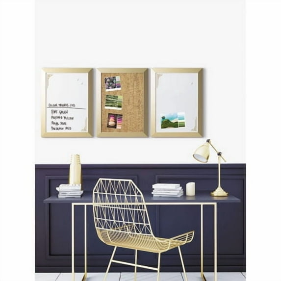 MasterVision SOR031 Metallic Gold Positive Flow Message Board Set ...