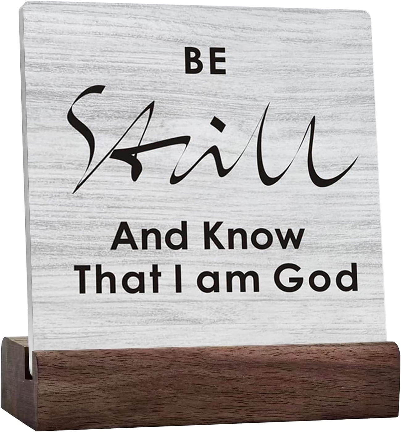 Positive Home Office Decor Christian Decor Bible Verse Desk Decor Wood ...