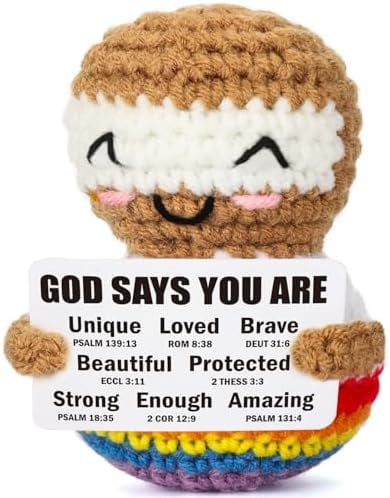 Positive Inspirational Emotional for Women - Handmade Crochet Small God ...