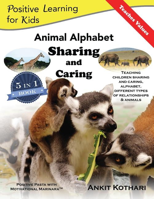 Positive Learning for Kids Animal Alphabet Sharing and Caring: 5-in-1 ...