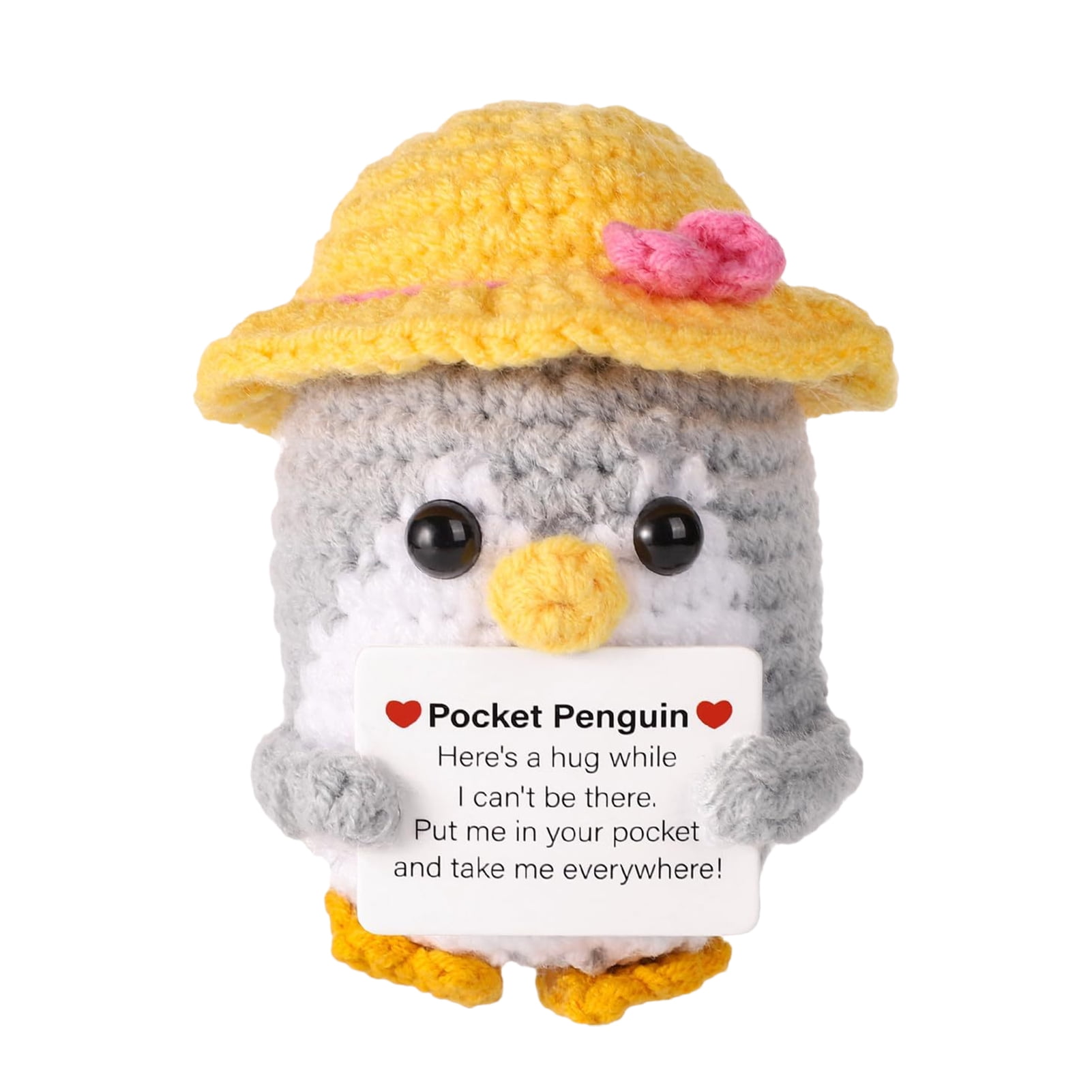 Positive Life Potato,Crochet Christmas Pocket Hug Toy,Creative Wool ...