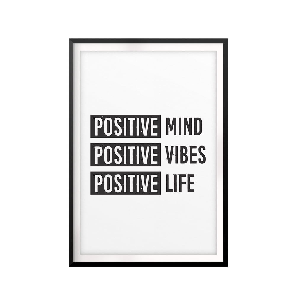 Positive Mind Positive Vibes Positive Life 11 x 14 UNFRAMED Print ...