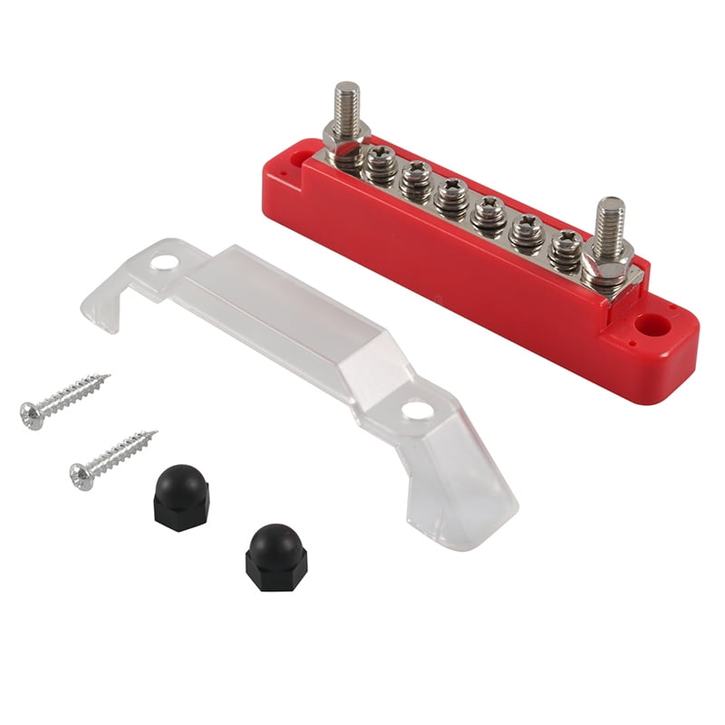 Positive Negative Battery Bus Bar Power 12V Distribution Block 2 X M6 ...