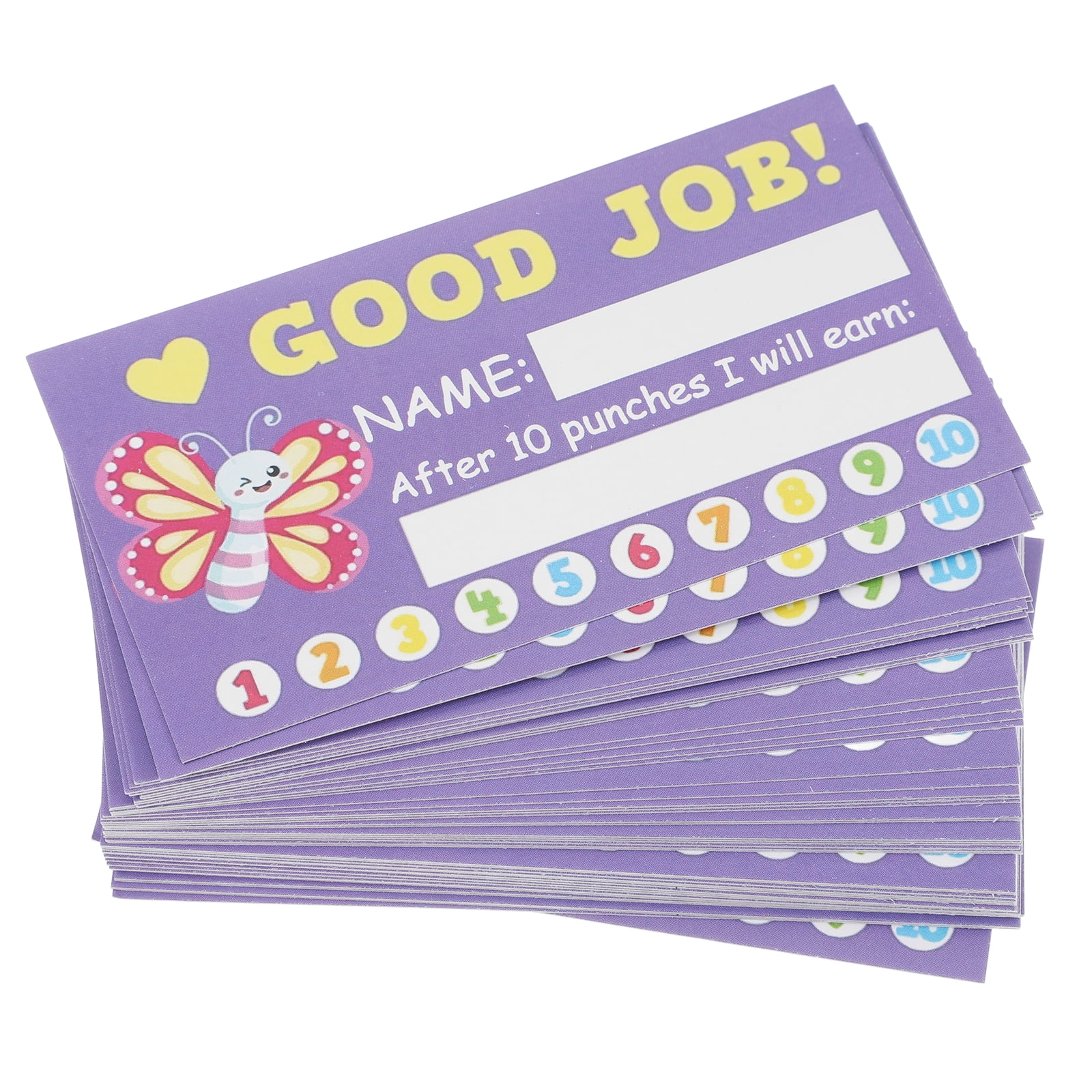 Positive Notes For Students，50 Sheets Behavior Punch Cards Reward Punch ...