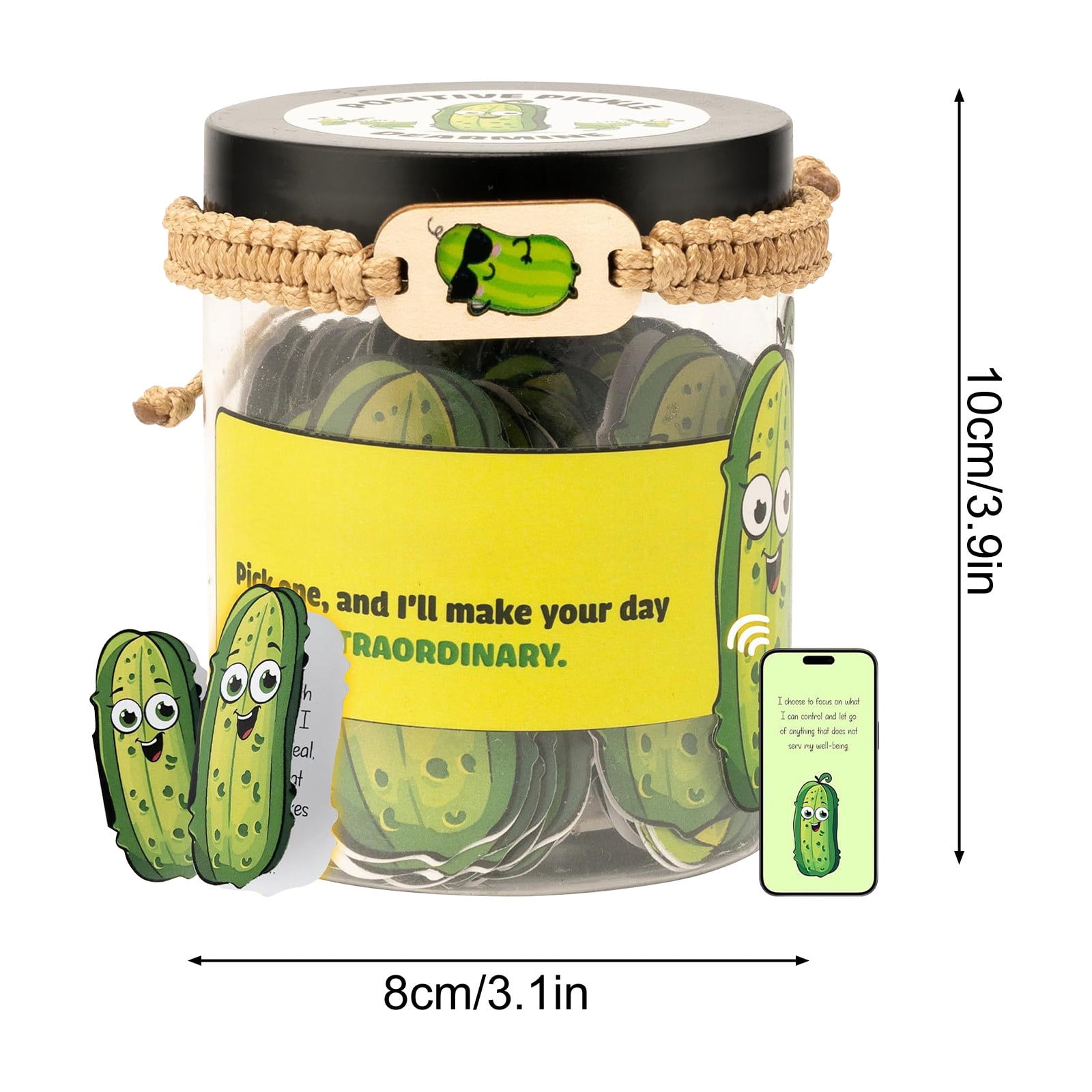 Positive Pickle Affirmation Cards - 30 Uplifting Emotional Support ...