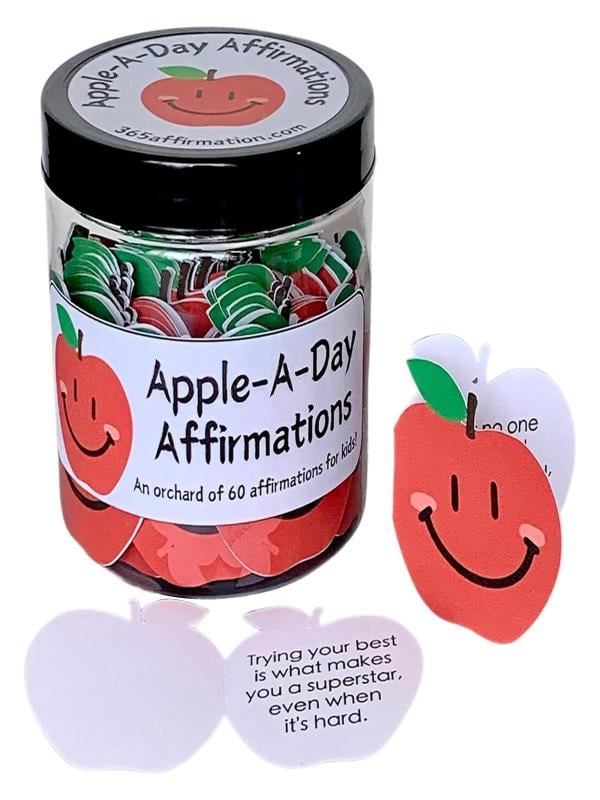 Positive Pickle Emotional Support Affirmation Card, Positive Apple ...