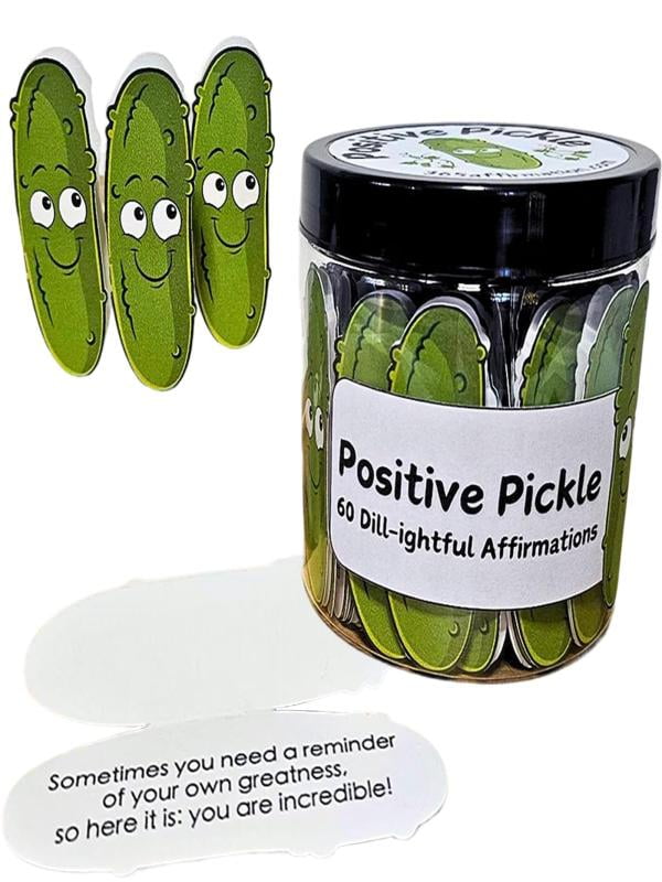 Positive Pickle Emotional Support Affirmation Cards, 60 Sheets Funny ...