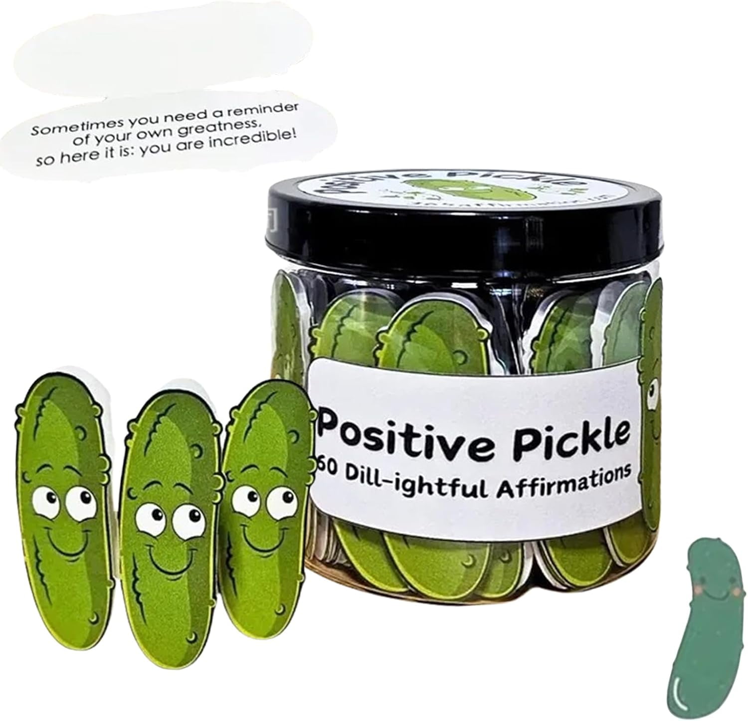 Positive Pickle Emotional Support Affirmation Cards, Mini Affirmation ...