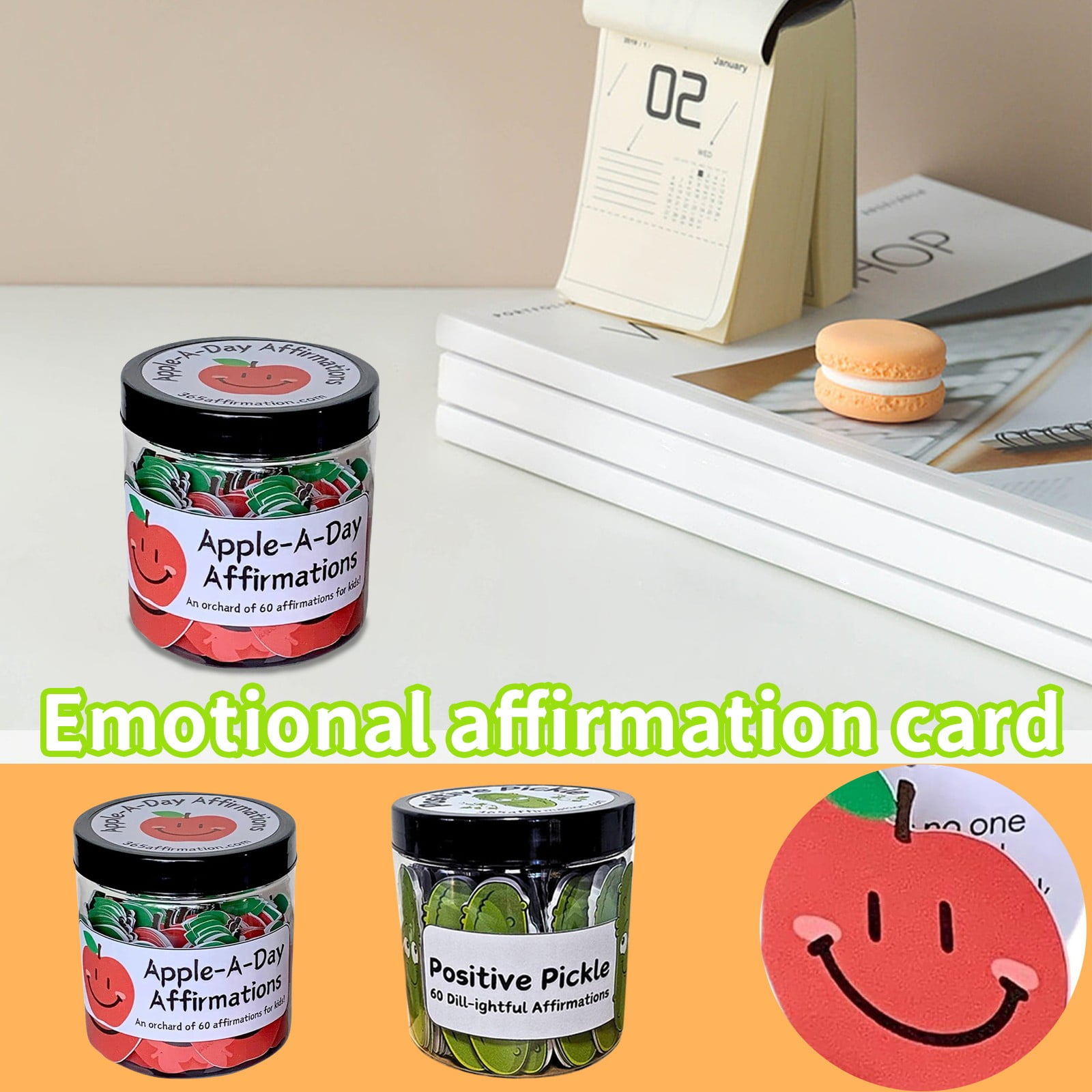 Positive Pickle Emotional Support Affirmation Cards, Mini Affirmation ...