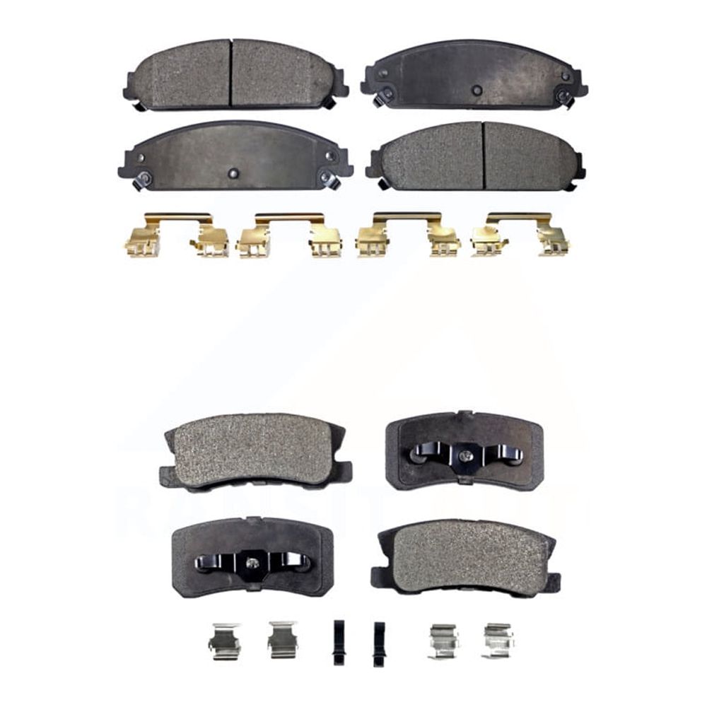 Free Shipping! Positive Plus Front Rear Semi-Metallic Brake Pads Kit ...