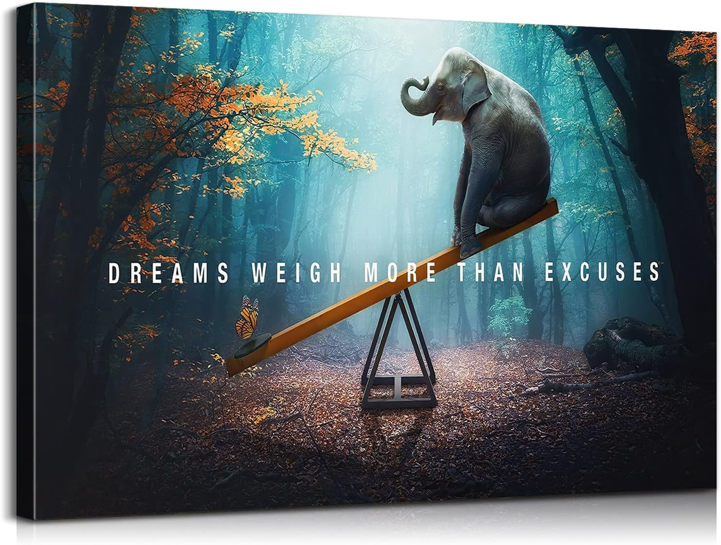 Positive Quotes Wall Decor Dreams Weigh More Than Excuses Inspirational ...