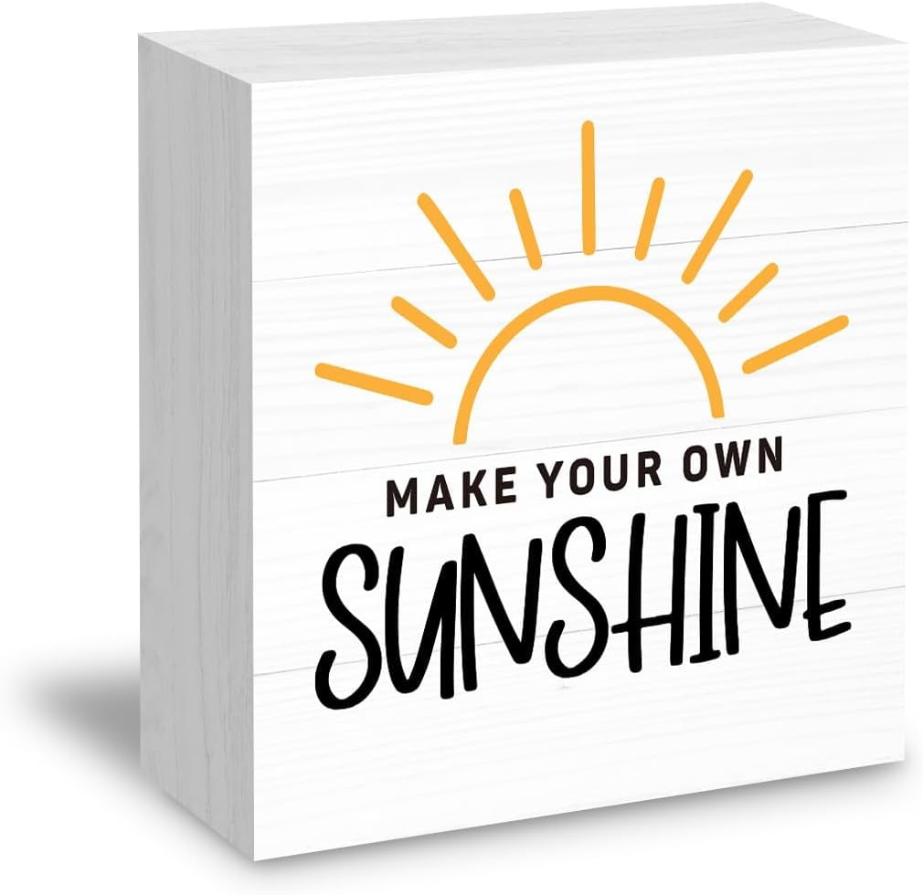 Positive Summer Decor Summer Decorations for Home Office Desk Shelf ...