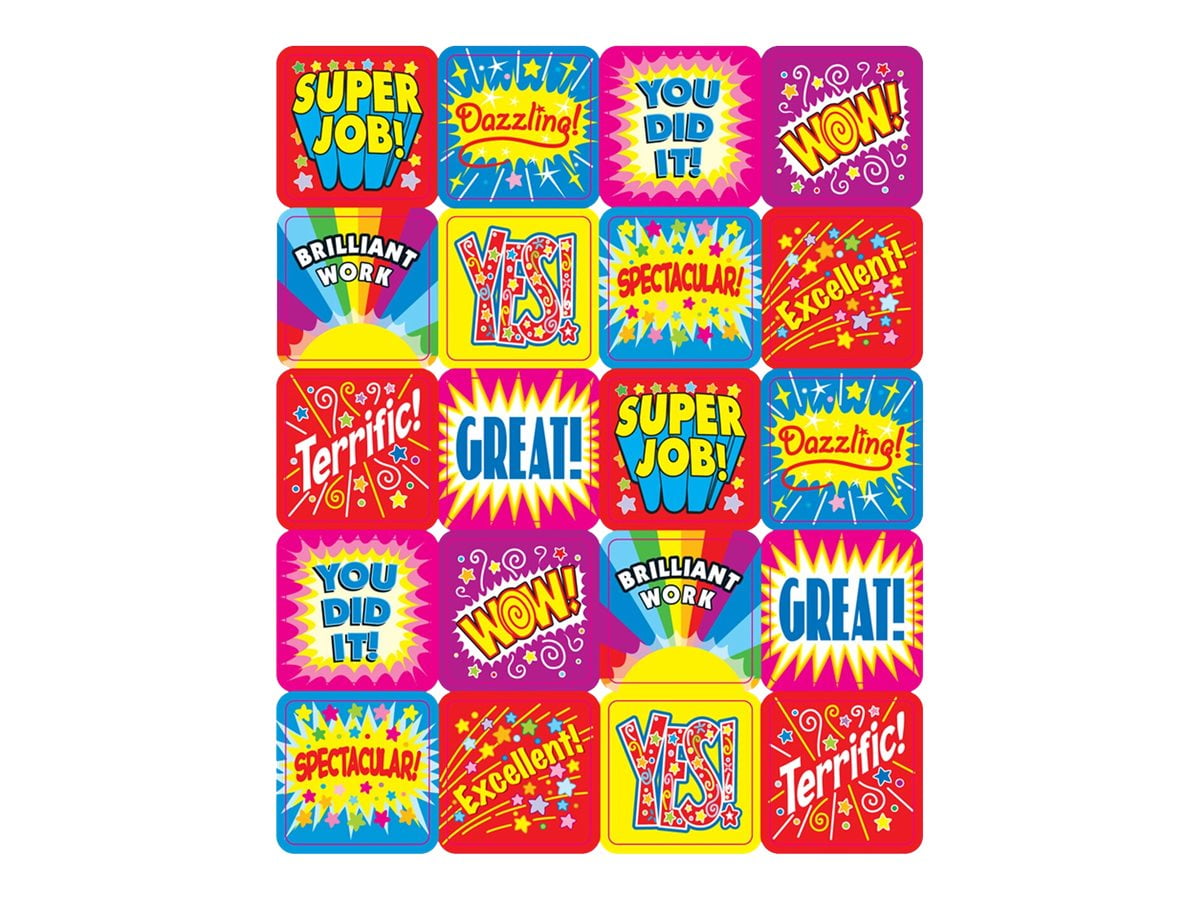 Positive Words Motivational Stickers, Pack of 120 - Walmart.com