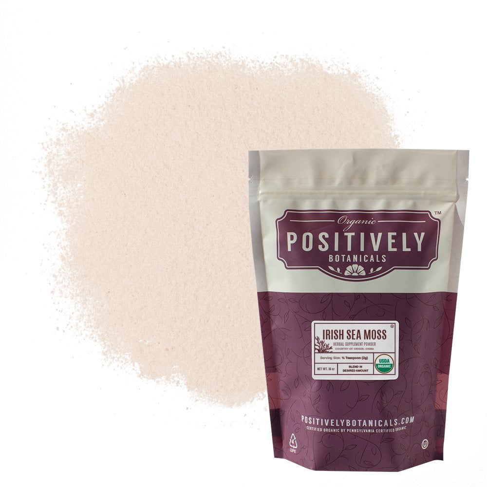 Positively Botanicals Organic Irish Sea Moss - Botanical Powder, 1 lb ...