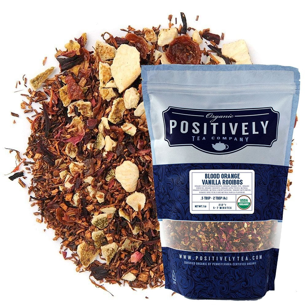 Positively Tea's Organic Blood Orange Vanilla Rooibos Tea, Loose Leaf ...