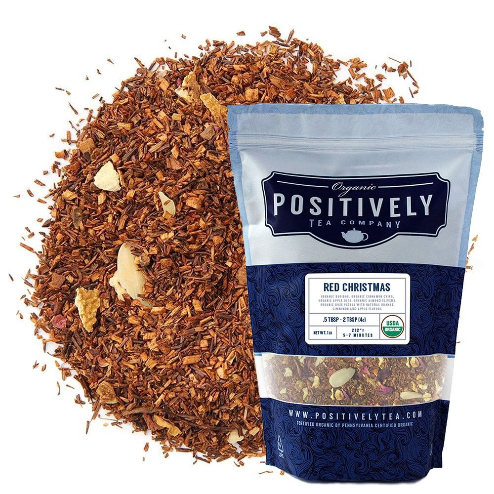 Positively Tea's Organic Red Christmas Rooibos Tea, Loose Leaf, 1 Pound ...